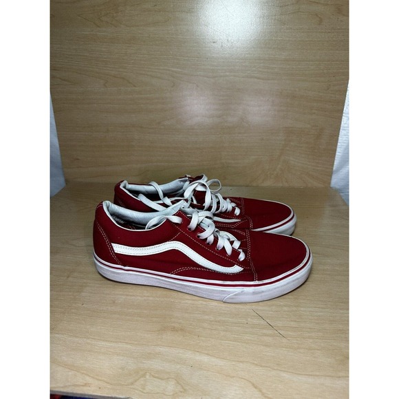Vans | Shoes | Woman 1 Vans Old Skool Racing Red 721356 Mens 95 | Poshmark